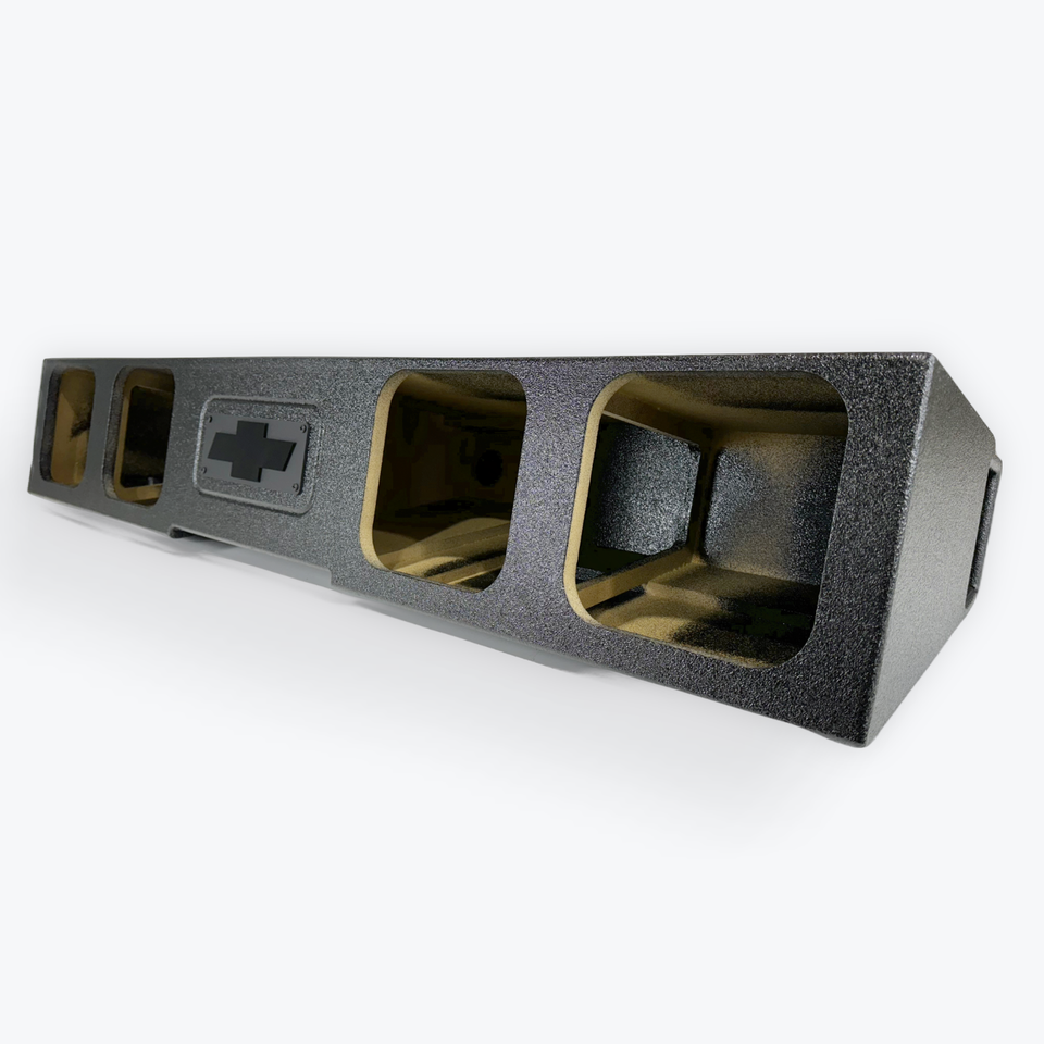 Silverado Sierra 07-18 Crew Cab Subwoofer Box Enclosure 4x8” Square ...