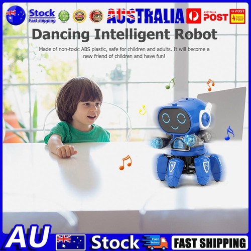 AU Electronic Dancing Robot Toy with Music Light for Children Birthday ...