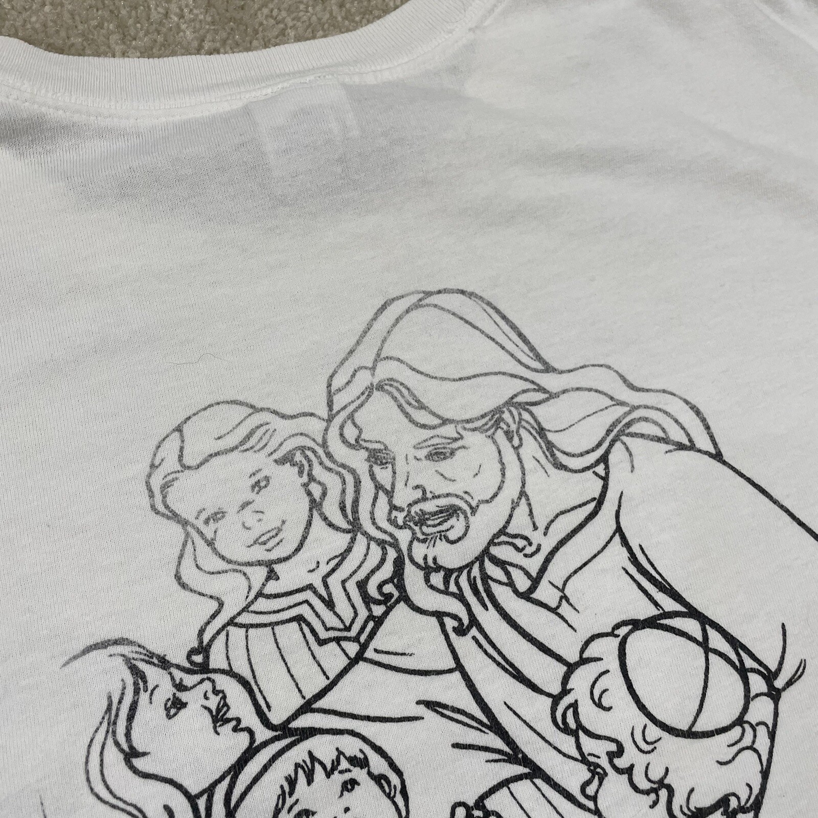 Vintage Y2K Jesus Marcos 10:14 Graphic T Shirt Men's … - Gem