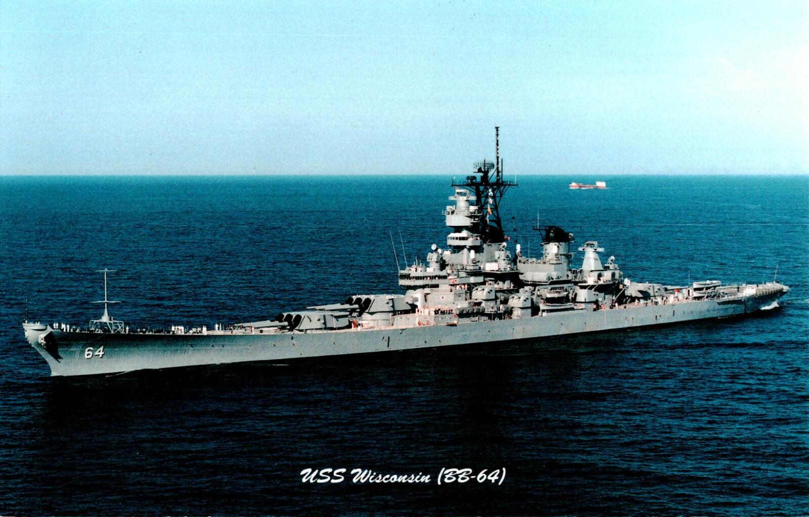 Postcard USS Wisconsin BB-64 Battleship | eBay