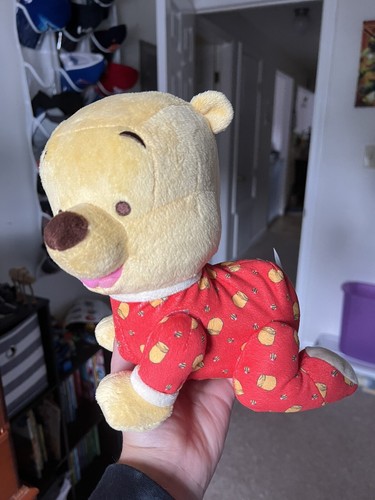 Disney Baby Pooh Bear Touch N Crawl Plush Toy Crawling Sing Talk Just ...