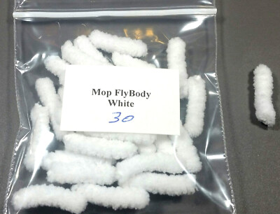 30 Mop Fly Body for Fly Tying - White | eBay