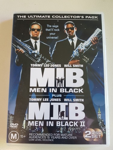 Men In Black + Men In Black 2 DVD - 2 Movies - Region 4 Aus - FAST POST ...