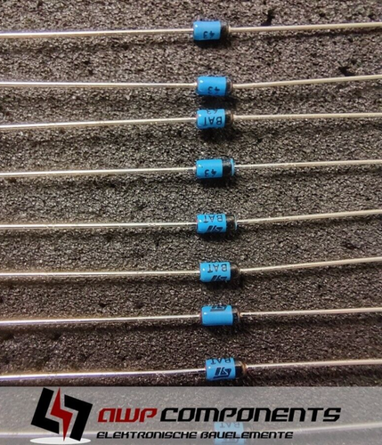 (50 Stk.) BAT43 - Schottky Diode 30V 0.2A THT axial DO-35 - STM | eBay.de