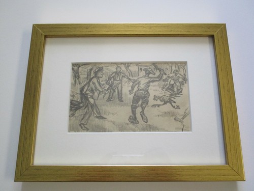 ORLANDO ROULAND DRAWING ANTIQUE AMERICAN MILITARY CAPTAIN KAY FLORENCE ...