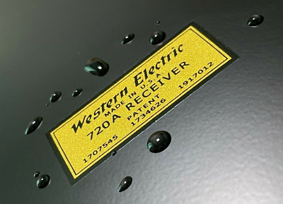 WESTERN ELECTRIC 720A SPEAKER LOGO WATER SLIDE DECAL WATER DECAL ...