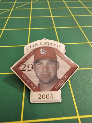 Chris Carpenter 2004 St Louis Dispatch Cardinal Photo Pin Back, Lapel ...
