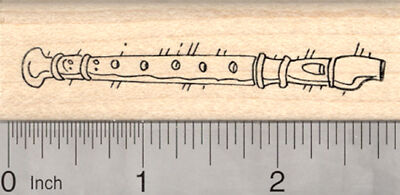 Recorder Rubber Stamp, Musical Instrument, Back to School Series G25308 ...