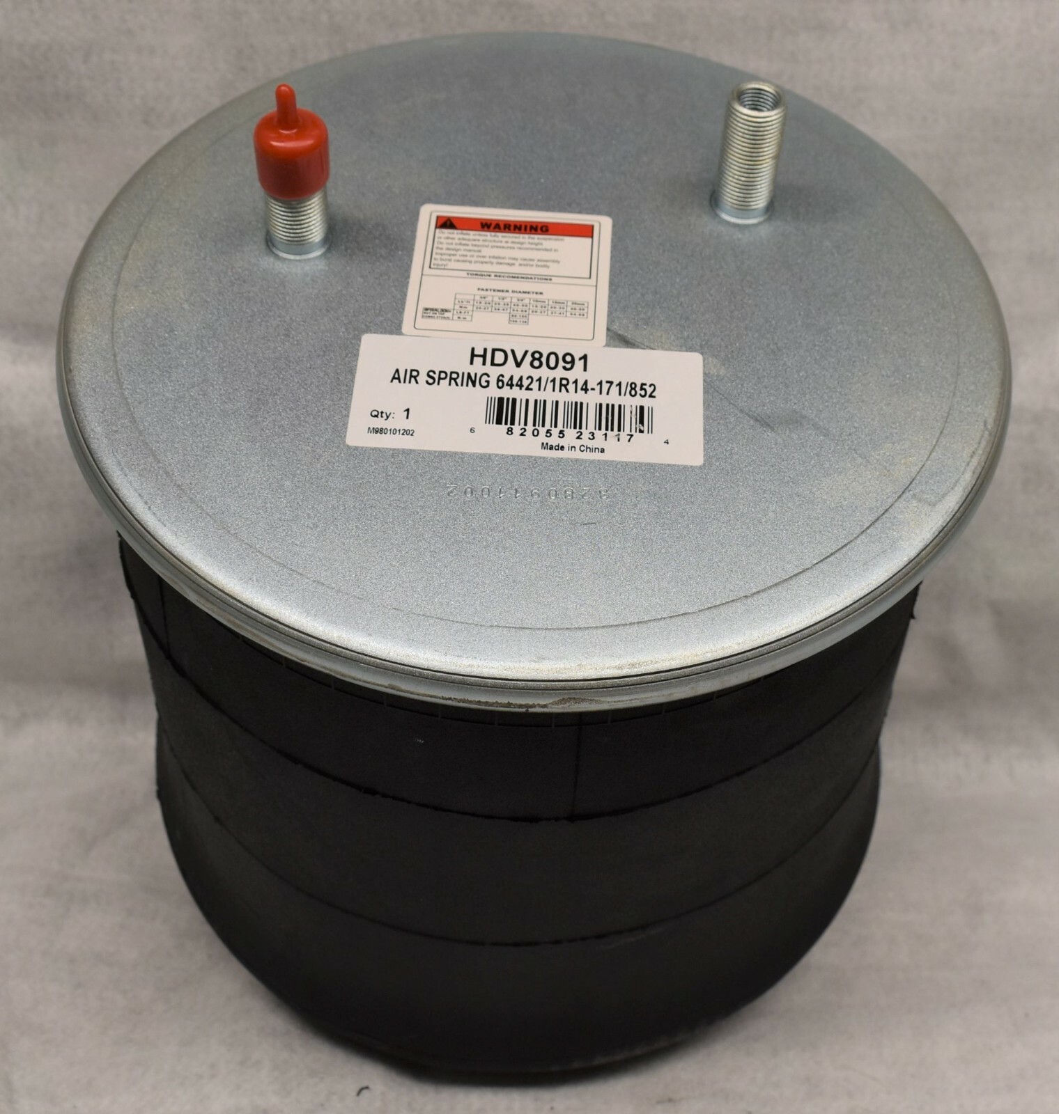 COMMERCIAL TRUCK / TRAILER MAXX HD AIR SPRING (BAG) 2 YR WARRANTY W01 ...