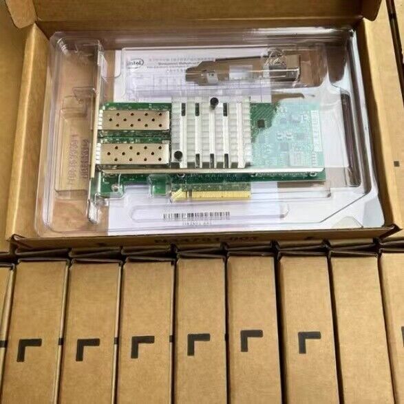 New Intel X520-DA2 82599ES PCIE X8 Chip Dual-port Gigabit Fiber Network ...