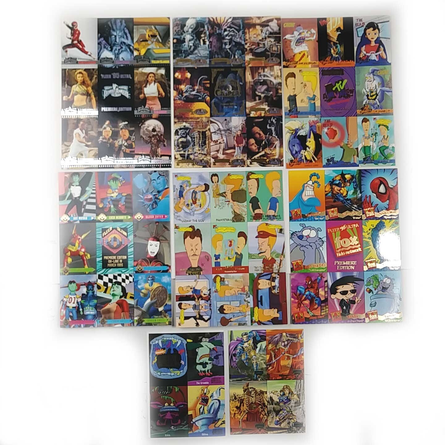 1994/95 Fleer Trade Card 8 Promo Sheets Beavis Butthead Casper Power ...