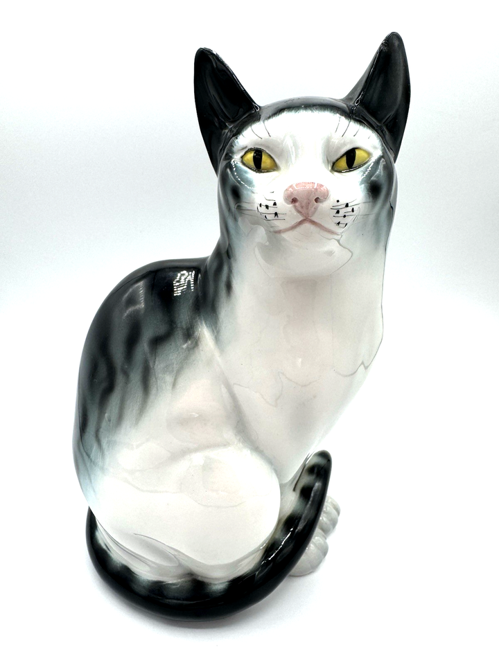 MCM Mid Century Modern RARE Large Cat Figurine by Lenci Designer Ronzan ...