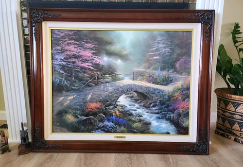 Thomas Kinkade Bridge of Faith Framed Canvas Art | eBay