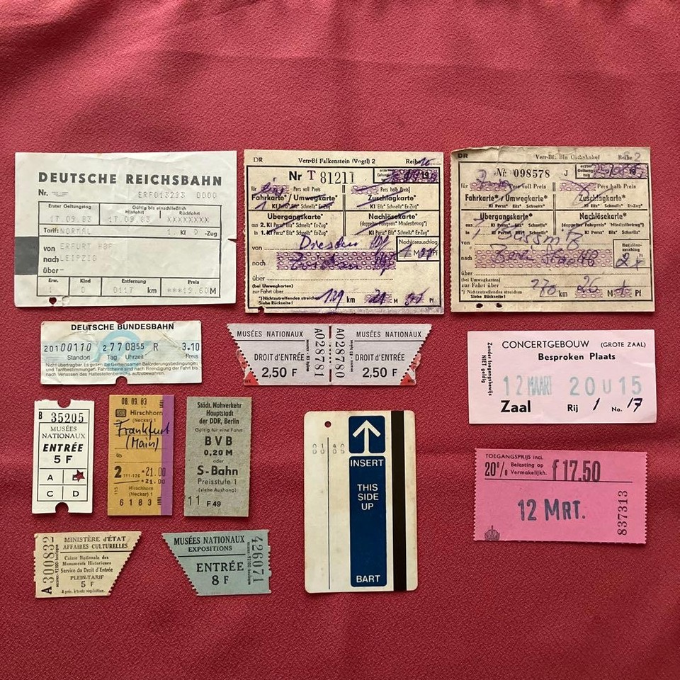 More than 10 used European train and bus tickets including Germany ...