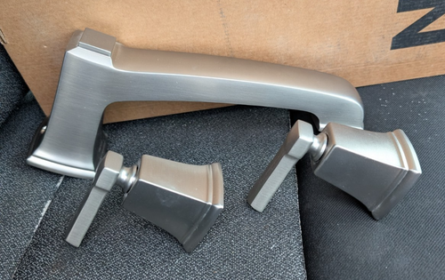 Moen T623 2-Handle Roman Tub Faucet Trim - Brushed Nickel | eBay