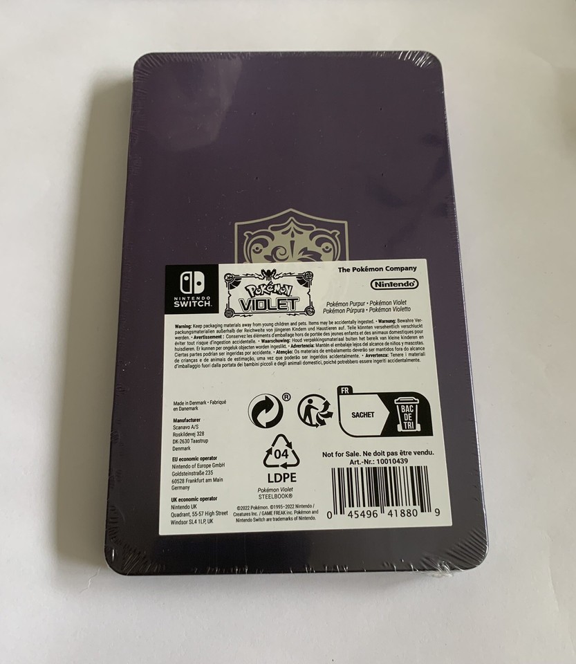 Pokemon Scarlet & Violet Steel Book Nintendo Switch BrandNew (NO GAME ...