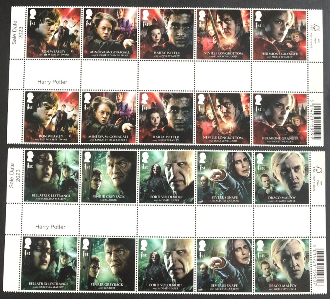 GB 2023 HARRY POTTER GUTTER PAIRS - MNH | eBay