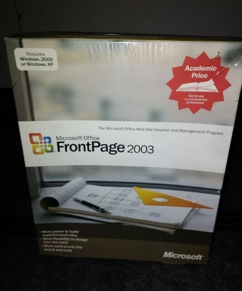 Microsoft Office FrontPage 2003 for sale online | eBay