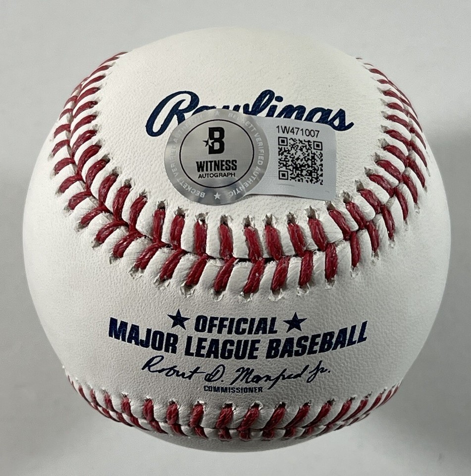 NYC MAYOR RUDY GIULIANI SIGNED AUTOGRAPHED MLB BASEBALL YANKEES BAS ...