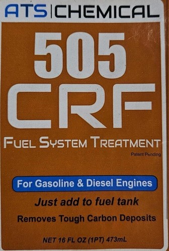 ATS Chemical 505 CRF Pour-in Fuel Injector Cleaner for Gasoline and ...