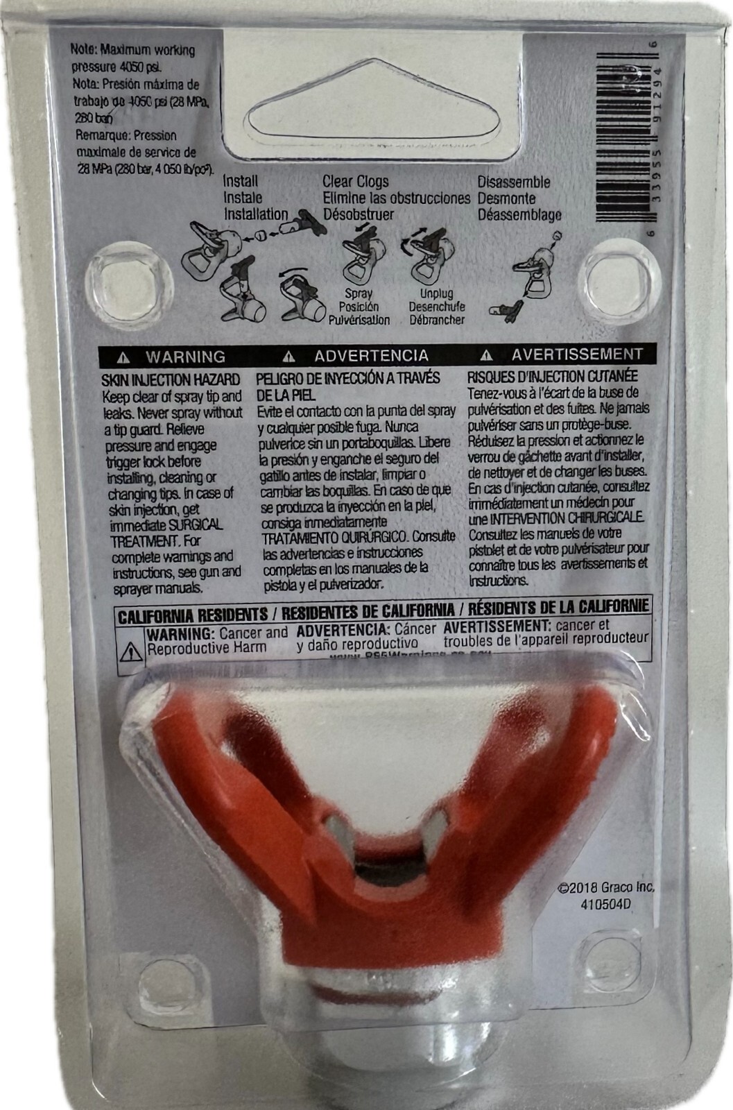 Graco 243161 RAC 5 Hand Tite Guard Orange Tip for sale online | eBay