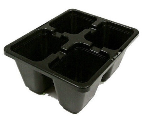4 Cell Punnet ( 0.5L) x 192pcs - Great for Seedling & Plant Cutting ...