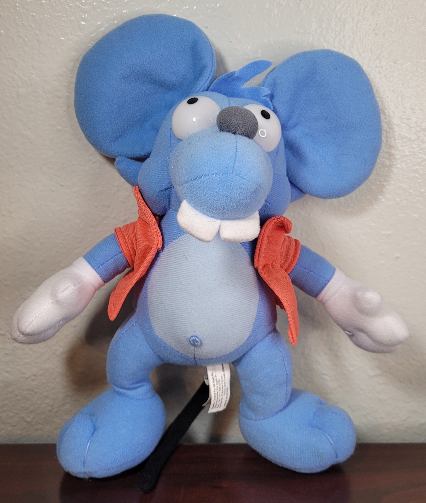 The Simpsons Itchy Plush Stuffed Animal Toy Factory Blue Mouse 10" | eBay
