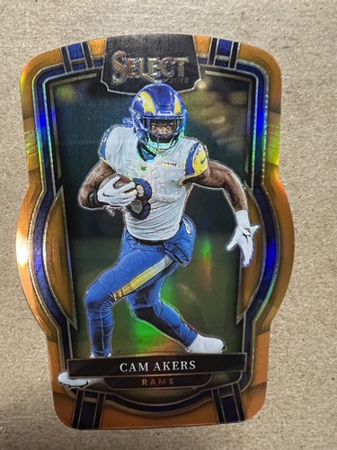 2022 Panini Select CAM AKERS #242 Club Level Orange Die-Cut Prizm #/199 ...