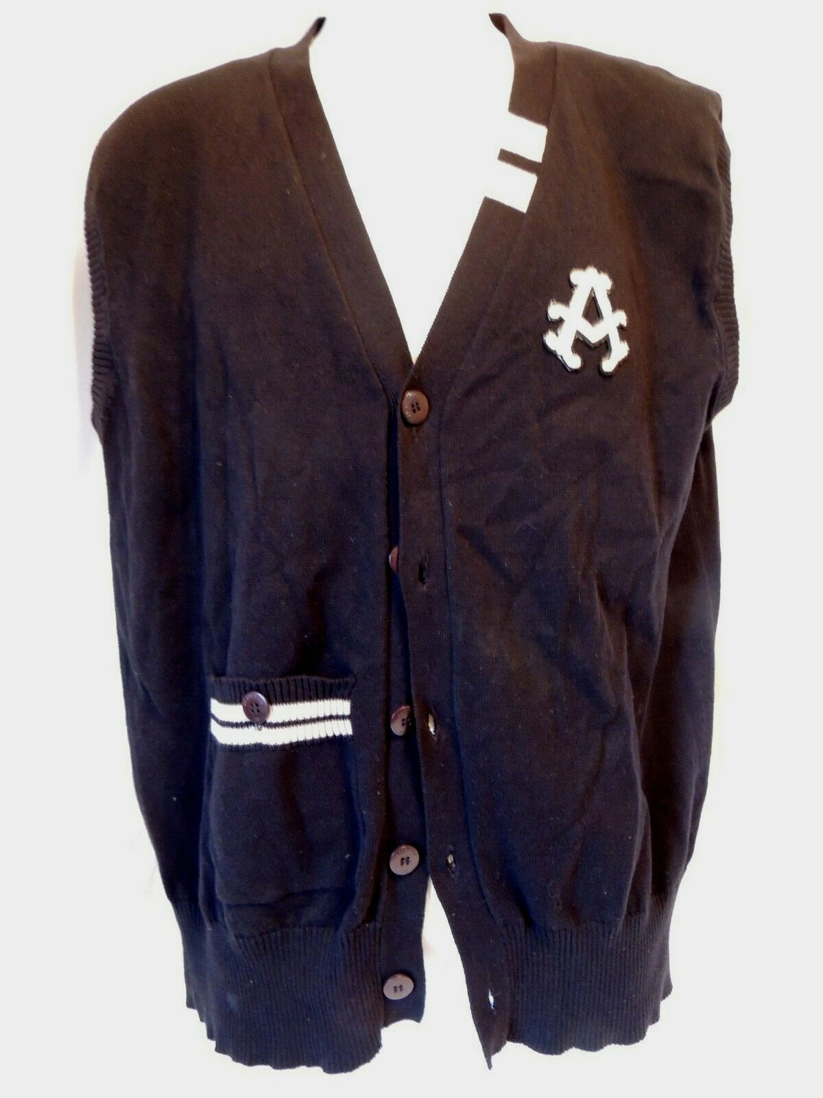 Akademiks Stadium Division Sweater Vest Large Vintage… - Gem