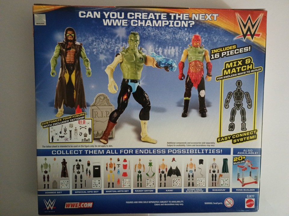 BRAND NEW WWE MATTEL UNDERTAKER/ZOMBIE CREATE A SUPERSTAR FIGURE WWF ...