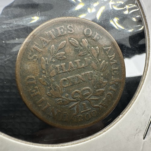 1804 Crosslet 4, With Stems Draped Bust Half Cent - #150 | eBay