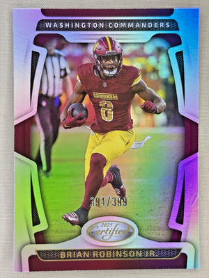2025 Panini Certified Brian Robinson Jr Mirror /399 San Francisco 49ers ...
