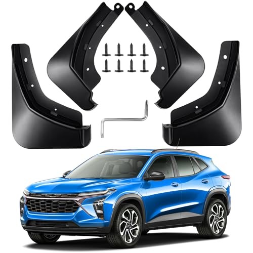 4 Pack Mud Flaps Compatible with Chevy Trax 2024–25 All-Weather Splash ...