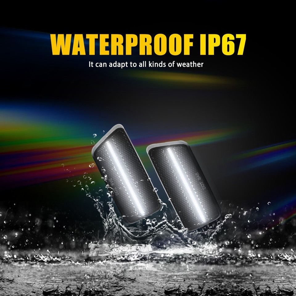 Fit For 2021-2024 Ford Bronco Sport Smoked Front or Rear LED Side ...