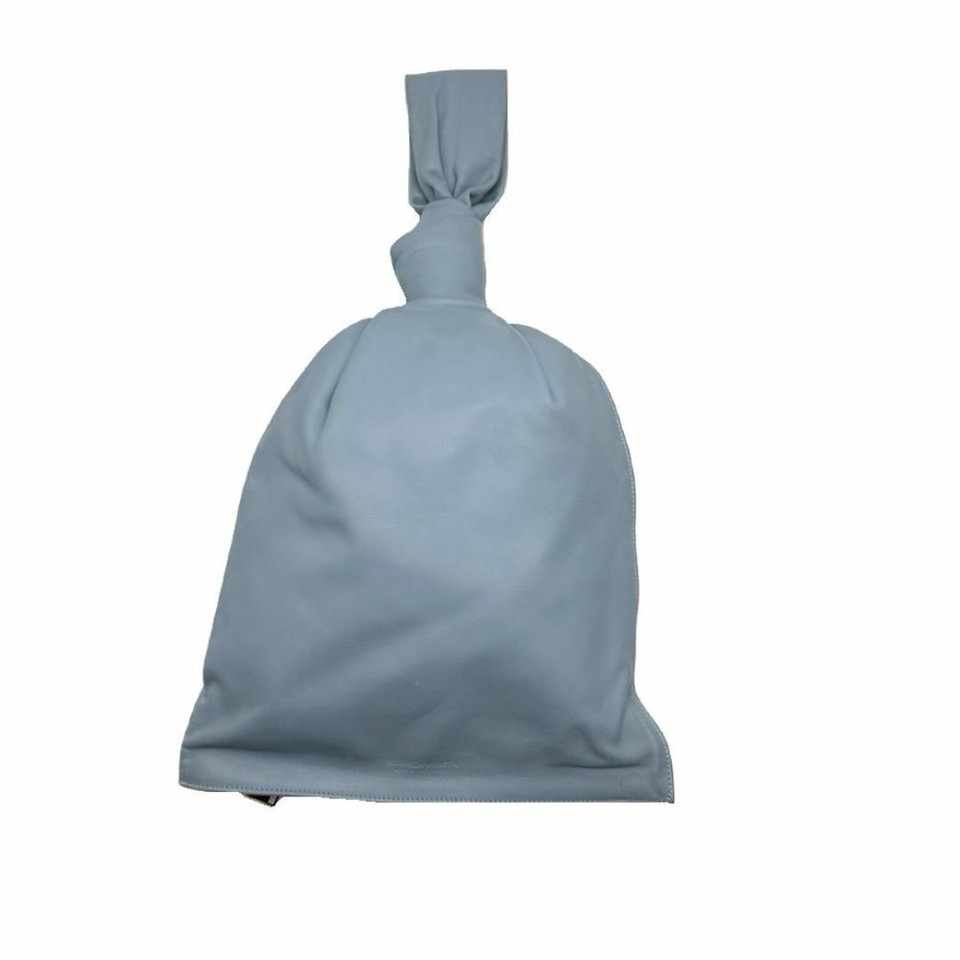 Bottega Veneta Twist Leather Handbag Light Blue 607964 Used with Dust ...