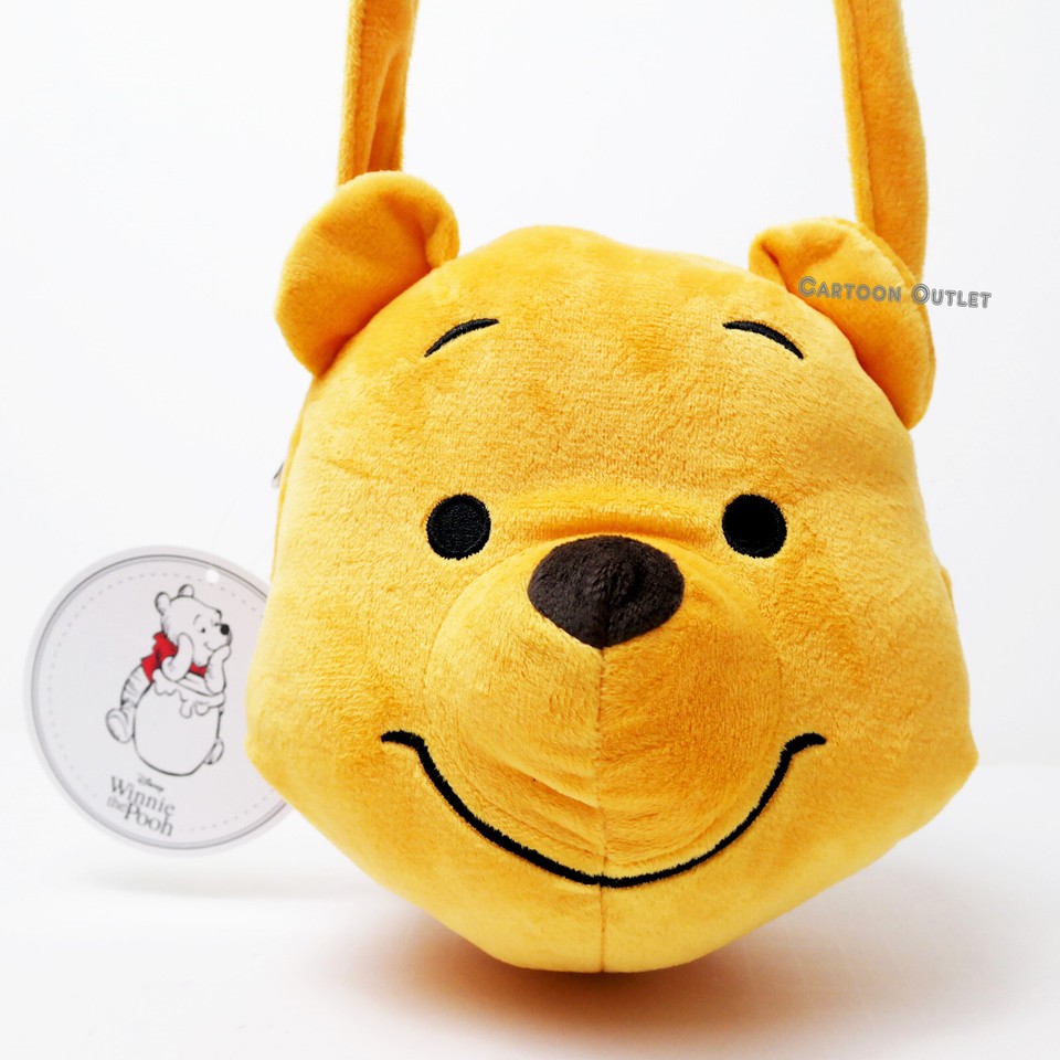 Disney Pooh Shoulder bag plush purse Soft Head Birthday Gift Winnie The ...