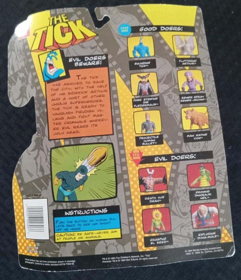 THE TICK - PROJECTILE HUMAN BULLET - GOOD DOERS - COLLECTION 1 - BANDAI ...