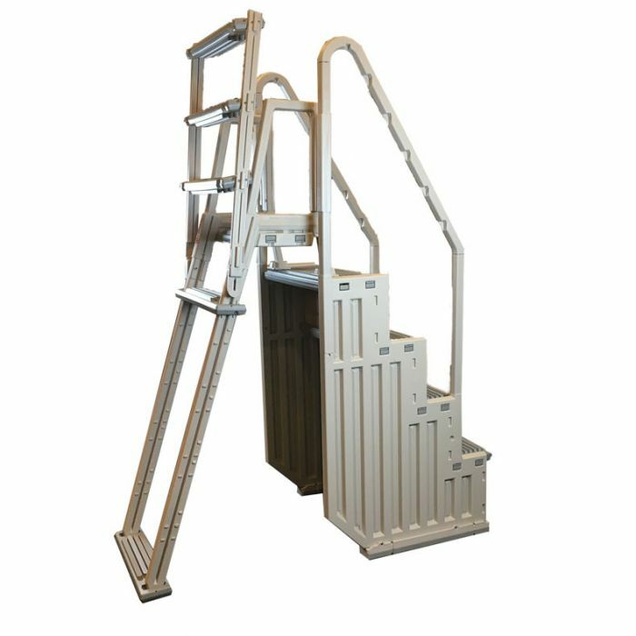 Confer Plastics Step-1 Heavy-Duty Pool Steps For Above Ground Swimming ...