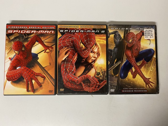 Spider Man Dvd Trilogy 1 3 Tobey Maguire Marvel Free Shipping Ebay