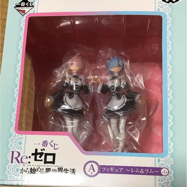 Re Zero Rem And Ram PVC Figure Set Banpresto Anime Ichiban Kuji Japan ...