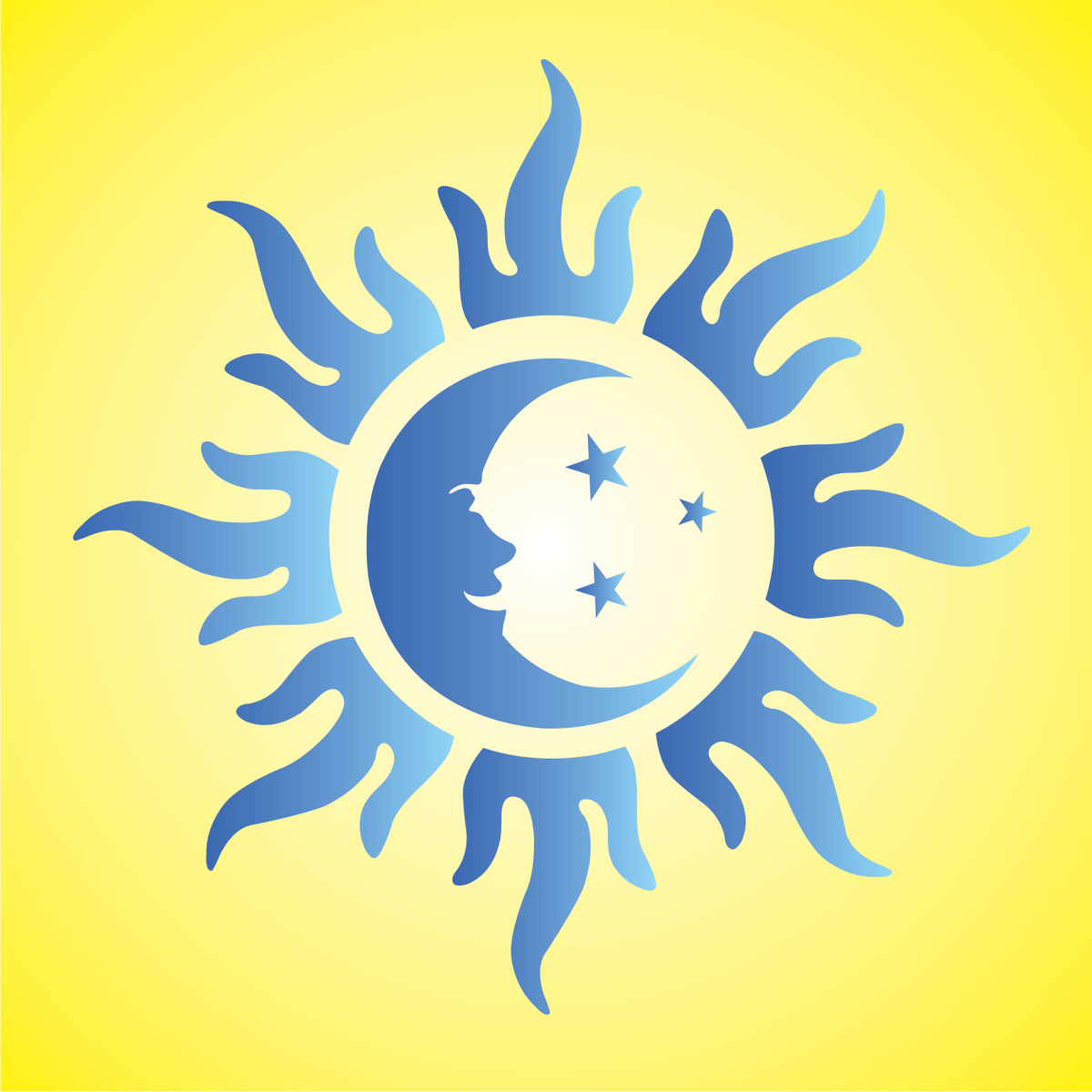 Sun Moon Stars Clip Art