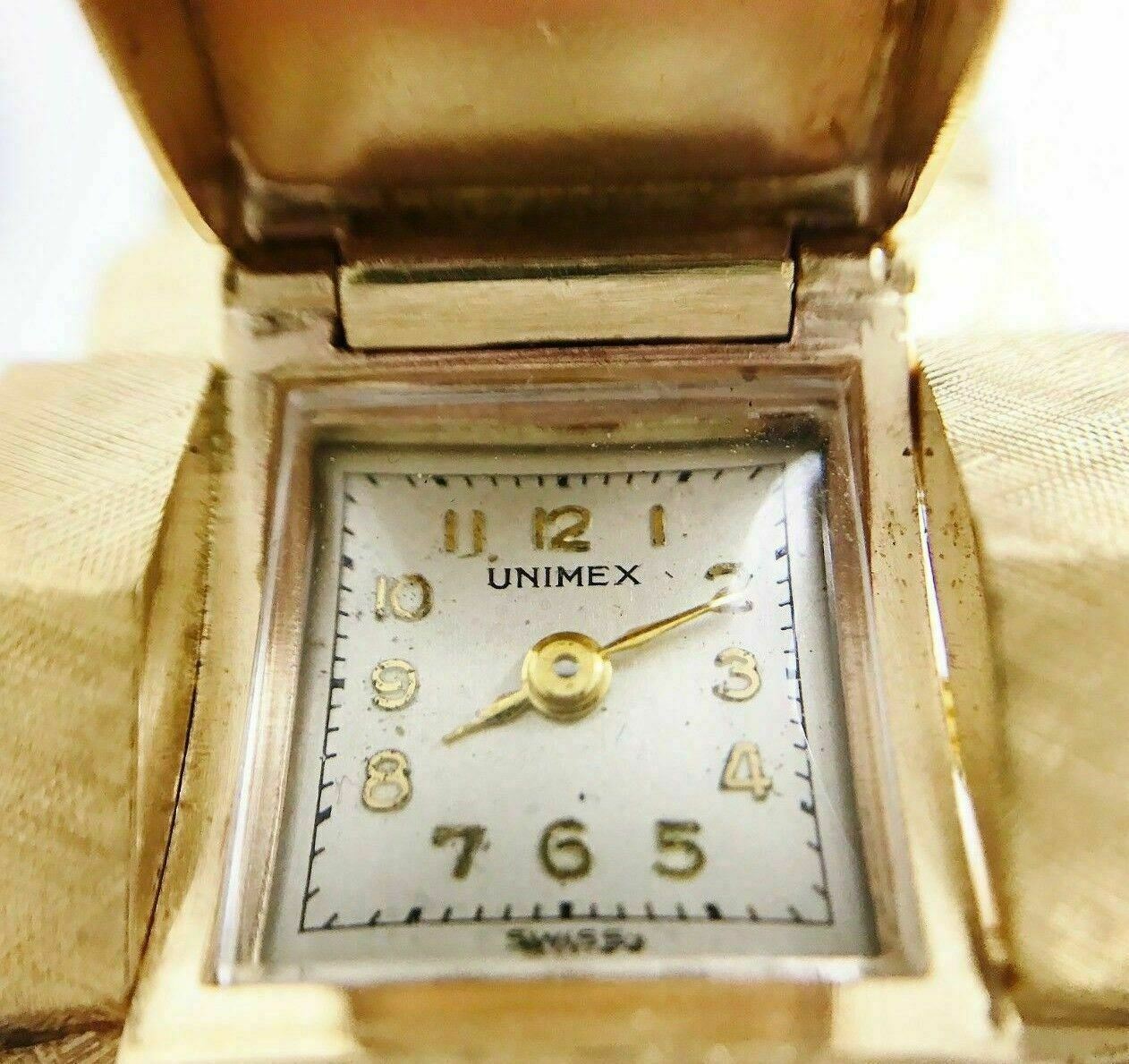 UNIMEX 14K Yellow Gold Bracelet Watch | eBay