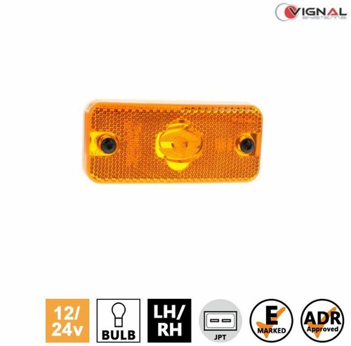Vignal FPL93 BULB SIDE MARKER Light Lamp w/ REFLECTOR JPT 12/24V DAF ...