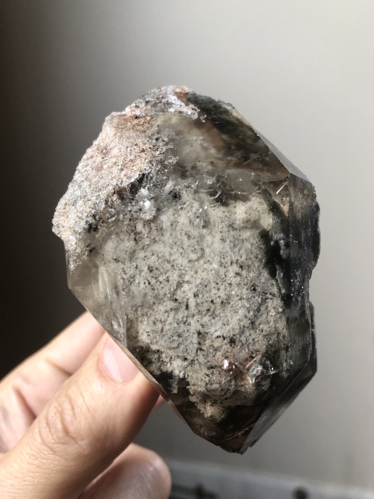 168g Lodolite Quartz Crystal Elestial Quartz Garden Quartz Brazil ...