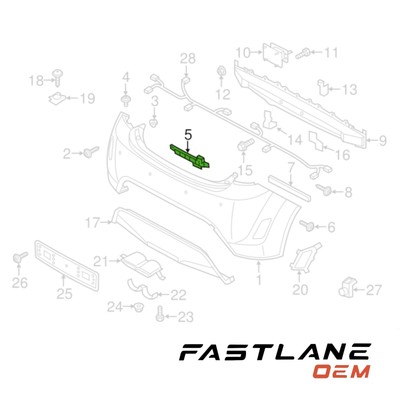 2012-2017 HYUNDAI VELOSTER REAR BUMPER COVER REINFORCEMENT NEW OEM ...