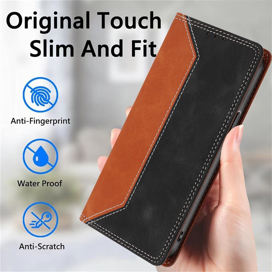 Splice Leather Wallet Phone Case For OnePlus 13 11 15 13T CE 4 6 5 Nord ...