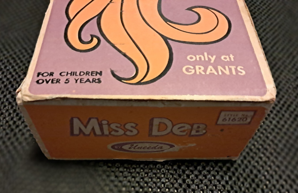 Vintage 1972 Uneeda Miss Deb Doll & Box Hair That Grows Mini Skirt ...