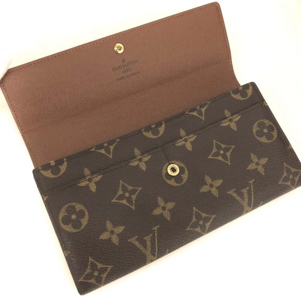 Louis Vuitton Portefeuille Sarah Monogram Long Wallet Brown | eBay