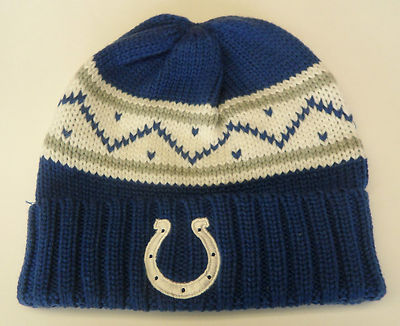 NWT NFL Indianapolis Colts Team Apparel Reebok Cuffed Knit Hat Beanie ...