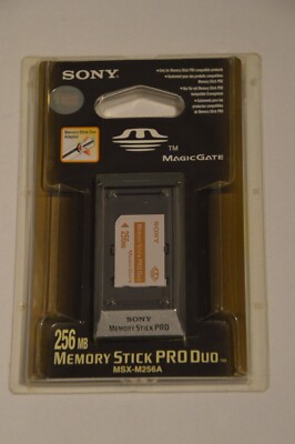 Sony 256MB Memory Stick PRO Duo Card (MSX-M256A) New and Sealed | eBay